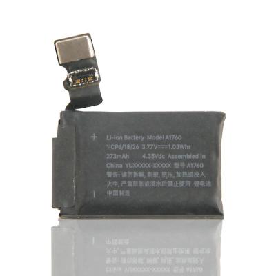 Cina Batteria ricaricabile da 273mAh A1760 A1757 A1816 serie 2 batteria da 38mm per orologio Apple serie2 in vendita