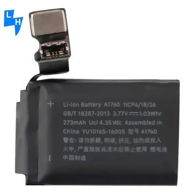 Cina Fornitura di batteria ricaricabile ODM da 334mAh per Apple Watch Serie 2 38mm 42mm A1760 A1761 in vendita