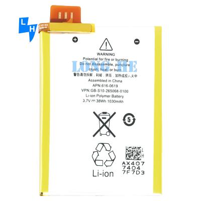 Китай Код батареи GB-S10-265068-0100 A1421 1030mah 616-0619 Батарея для часов для iPod Touch 5 продается