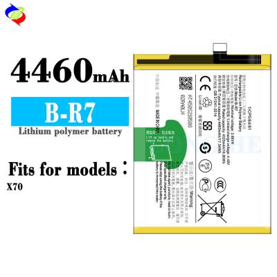 China Zwarte codering b-R7 4460 mAh Li-ion batterij voor VIVO X70 communicatieapparatuur Te koop