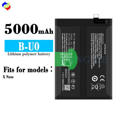 China B-U0 Lithium Polymer Batterijcellen voor Vivo X Note Smart Phone Digitale Batterij Originele Te koop