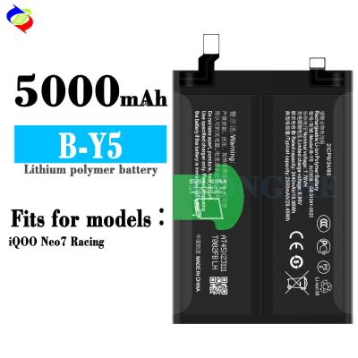 China Hoge capaciteit B-Y5 5000mAh Lithium-ion batterij voor mobiele telefoon Vivo iQOO Neo7 RaCing Te koop