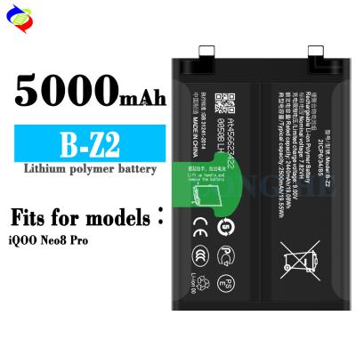 中国 高容量5000mAh 再充電可能なバッテリー ビボiQ00 ネオ8 プロ 双IC 保護用 販売のため