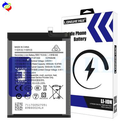 Cina Protezione a doppio circuito NVT-WT-N30 Batteria per telefono cellulare da 5000 mAh per Samsung Galaxy N30 in vendita