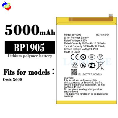 Cina MOQ/ODM/OEM 500PCS Telefono cellulare Omix X600 Batteria integrata di grande capacità BP1905 Codice in vendita
