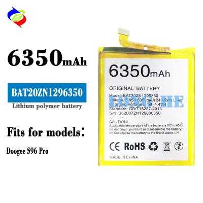 Cina Batteria al litio polimerico di alta capacità 6350mAh per telefono cellulare DOOGEE S96 S96 Pro in vendita