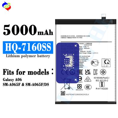 Cina Batteria originale HQ-7160SS 5000mAh Batteria per Galaxy A06 SM-A065F batteria del telefono cellulare in vendita