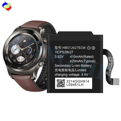 中国 充電可能なスマートウォッチ HB512627ECW Huaweiウォッチ 2 Pro 4g 3.82v 410mah バッテリー 販売のため