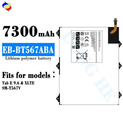 China Lithium-ion lithium-polymer batterijen EB-BT567ABA 7300mAh 4.35V Voor Samsung Galaxy Tab SM-T560NU T567V Galaxy Tab E 9.6 Te koop