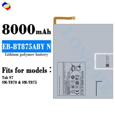 Cina Nuova batteria di sostituzione per tablet EB-BT875ABY per Samsung Galaxy Tab S7 SM-T870 3.85V 8000mAh in vendita