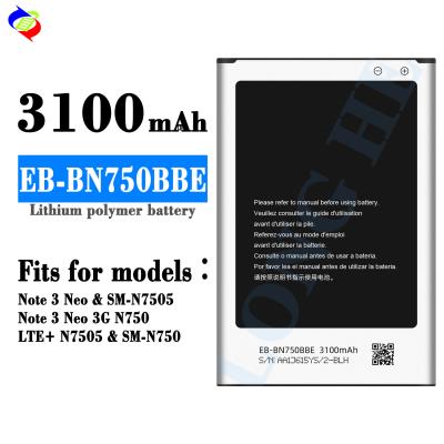 Cina EB-BN750BBE EB-BN750BBC OEM Batteria per telefono cellulare Samsung Galaxy Note 3 Neo N750 in vendita