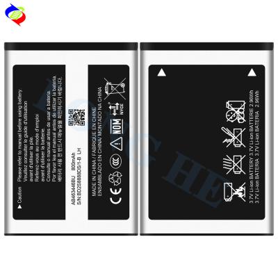 China 3.7v 800mAh AB463446BU Li-ion batterij voor Samsung X200 X208 B189 Mobiele telefoonbatterijen Te koop