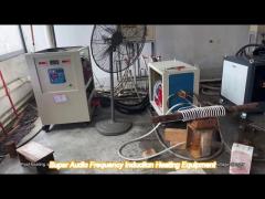 60KW Metal Heat Treatment Machine 10-50khz Fluctualting Frequency With Industrial Chiller