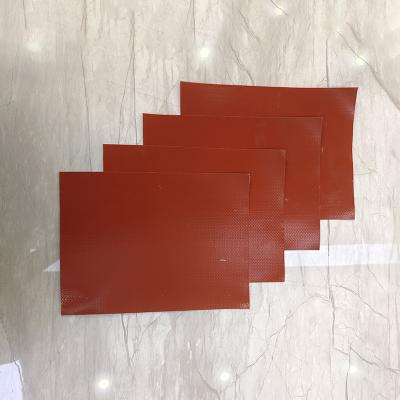 China High Temperature Resistance Silicone Rubber Calendar Fiberglass Cloth For Pipe Compensation for sale