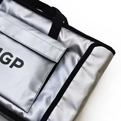 China Safety Lithium Battery Fireproof Bag Fiberglass Non Flammable Envelope 1000℃ or 2200℉ for sale