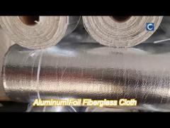 flame retardant engine protective aluminum foil fiberglass cloth eco friendly