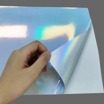 Cina Foto autoadesiva di superficie A4 di carta del laser dell'arcobaleno dell'ANIMALE DOMESTICO per gli autoadesivi in vendita