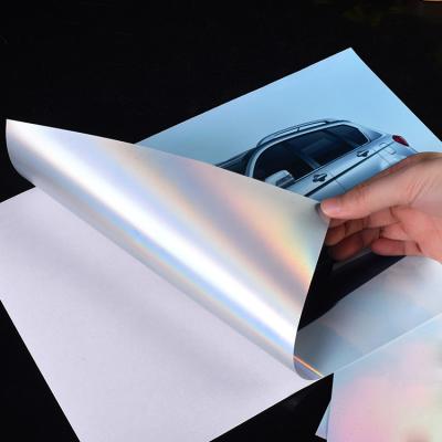Cina Foto autoadesiva di superficie A4 di carta del laser dell'arcobaleno dell'ANIMALE DOMESTICO per gli autoadesivi in vendita