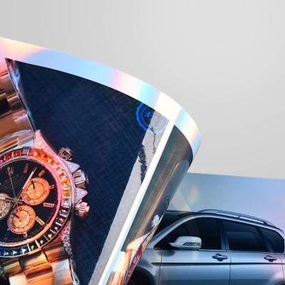 Cina Foto autoadesiva di superficie A4 di carta del laser dell'arcobaleno dell'ANIMALE DOMESTICO per gli autoadesivi in vendita