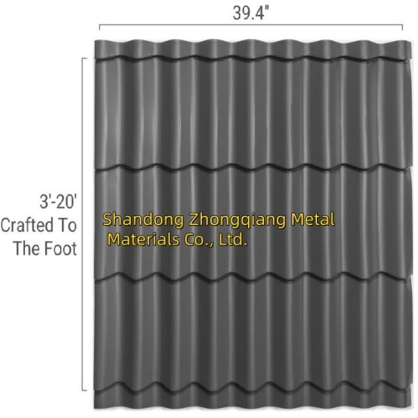 Quality Customizable Aluminum Roofing Tiles 99.5% Pure Aluminum Alloy Tiles Lightweight for sale