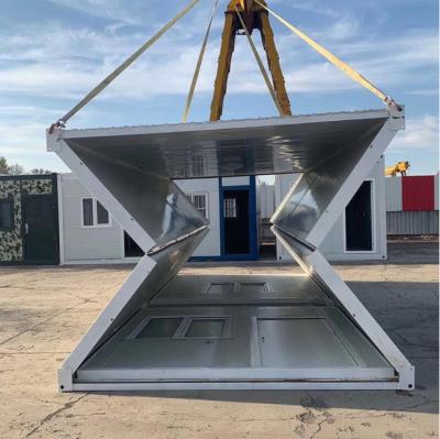 China Wind Resistant Up To 150 Km/H Mobile Foldable Container House Insulated With Glass Wool for sale