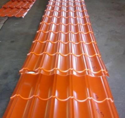 China 500 mm - 1250 mm Largura PPGI Chapas de aço personalizadas Silos de grãos Techo fácil instalação à venda