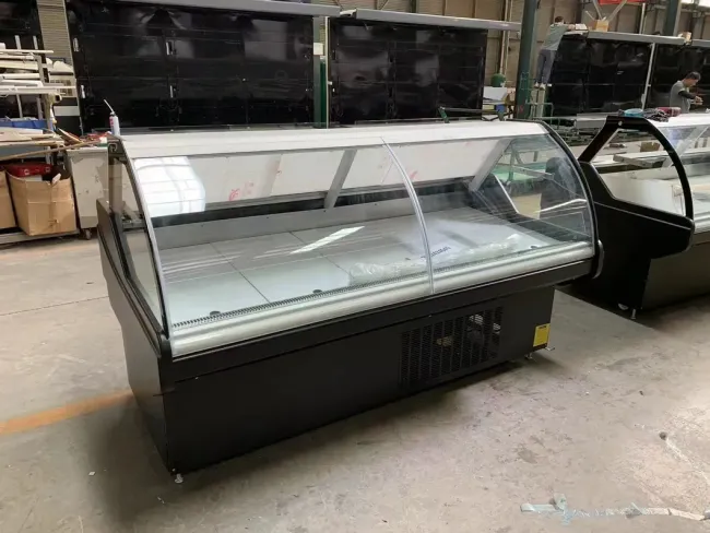 Refrigeration Equipment Meat Serve Over Counter Display Fridge with Fan Cooling System