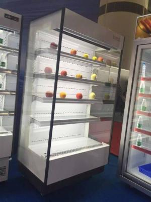 China Heavly Loading Shelf Adjusted Multideck Chiller Black / Blue / Apple Green Color for sale
