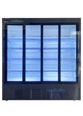 China Silent Running Multideck Glass Door Fridge Commercial Display Refrigerator For Drinks for sale