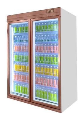 China Supermarket Eco Friendly Commercial Drink Fridge Display Wine Chiller Flat Head for sale