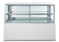 China R134a Right Angle Cake Display Refrigerator With Heating Wire Cake Display Showcase for sale