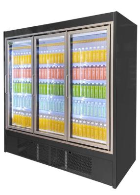 China Refrigerador aberto Frost de Multideck do supermercado ereto livre com as portas de vidro de deslizamento à venda