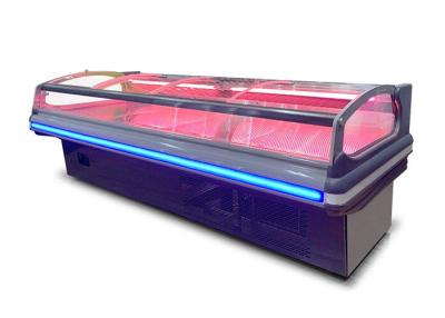 China Top Sliding Door Meat Display Chiller Seafood Deli Showcase Butcher Equipment for sale