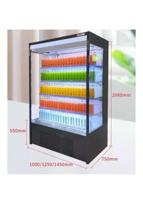 中国 大型スーパーマーケットの商業Multideckの開いたスリラーの野菜フルーツ ジュースの表示 販売のため