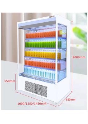 中国 大型スーパーマーケットの商業Multideckの開いたスリラーの野菜フルーツ ジュースの表示 販売のため