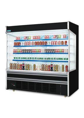 China Refrigerador aberto ereto do refrigerador aberto da exposição para vegetais de frutos da bebida à venda