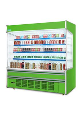 China Refrigerador aberto ereto do refrigerador aberto da exposição para vegetais de frutos da bebida à venda