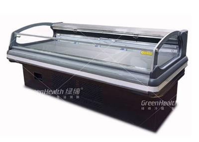 China Supermarket Display Meat Chiller Food Refrigerated Showcase Open Style for sale