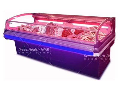 Cina Il refrigeratore/congelatore dell'esposizione della carne rinforza la vetrina del supermercato dei frutti di mare del pesce in vendita