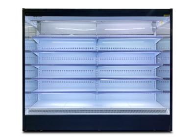 China Supermarket Air Curtain Multi Deck Open Front Standing Display Cooler for sale