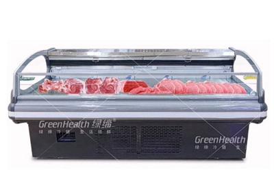 China Open Type Self Service Counter Frozen Product Display Freezer For Meat Fish for sale