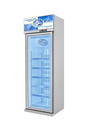 중국 우수한 성능 서리 방지 유리 경첩 도어 수직 디스플레이 냉동고 판매용