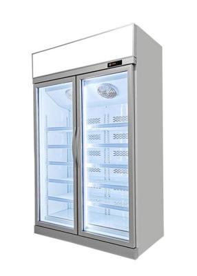 중국 우수한 성능 서리 방지 유리 경첩 도어 수직 디스플레이 냉동고 판매용