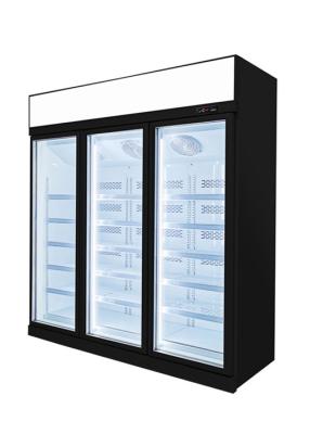 중국 우수한 성능 서리 방지 유리 경첩 도어 수직 디스플레이 냉동고 판매용