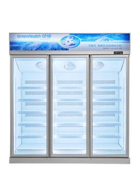 중국 우수한 성능 서리 방지 유리 경첩 도어 수직 디스플레이 냉동고 판매용