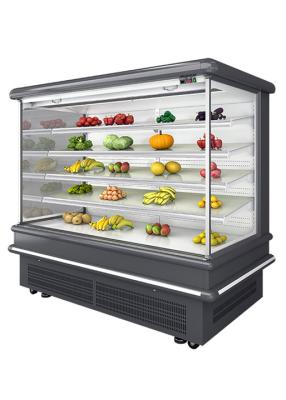 China 2.5m Supermarket Wall Display Fridge Showcase Multi Deck Chillers For Milk And Drinks for sale