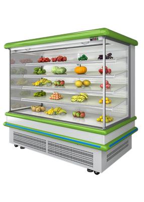China 2.5m Supermarket Wall Display Fridge Showcase Multi Deck Chillers For Milk And Drinks for sale