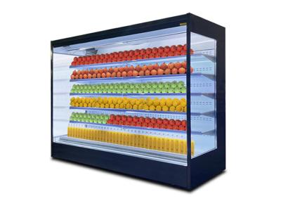 China 4 lagen planken Supermarkt Open Display Chiller voor Merchandiser Te koop