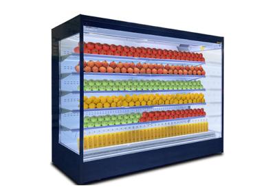 China 4 lagen planken Supermarkt Open Display Chiller voor Merchandiser Te koop