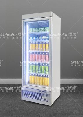 China Big Capacity Matte White Soft Drink Display Chiller Low Consumption for sale